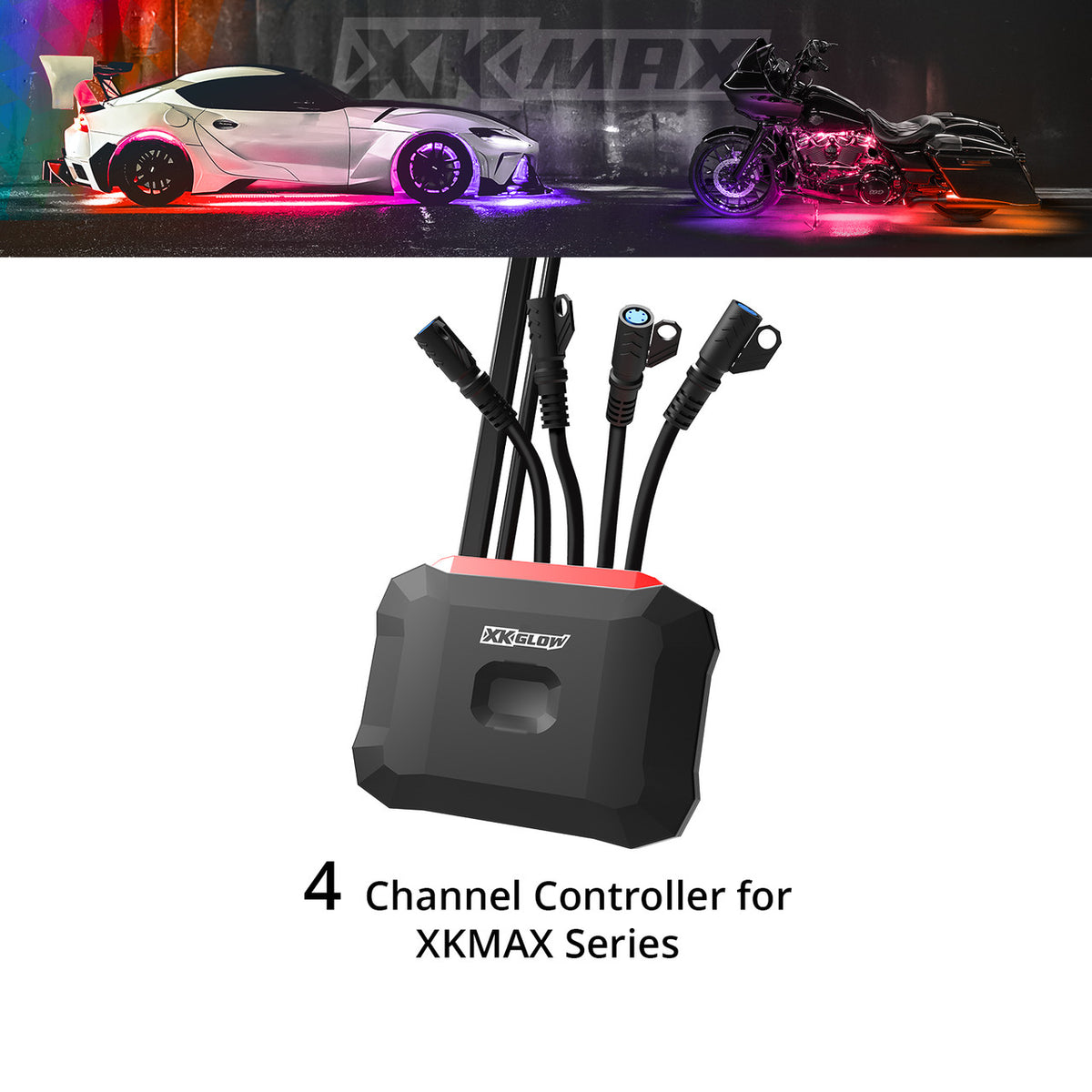 XKGLOW XKmax 4 Channel Controller + 5A Switch Harness — Offroad ...